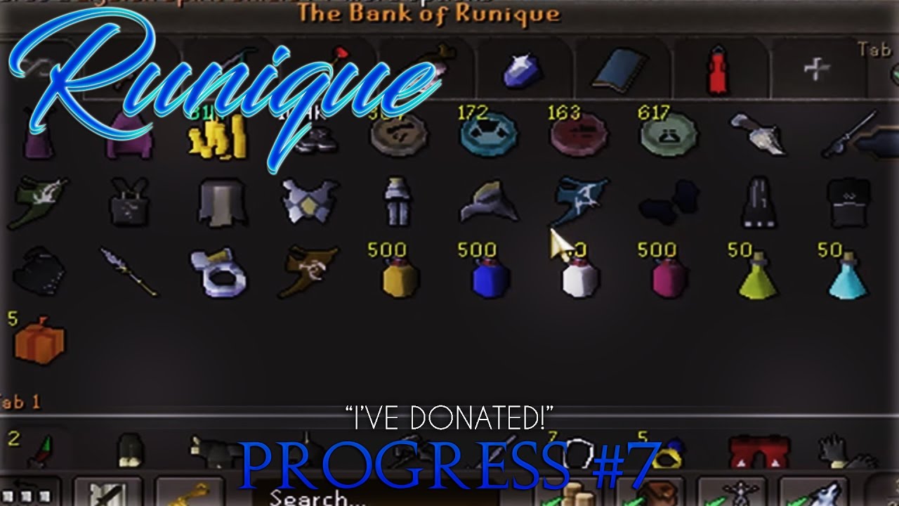 Runique RSPS: Progress #7 - I Donated! - YouTube