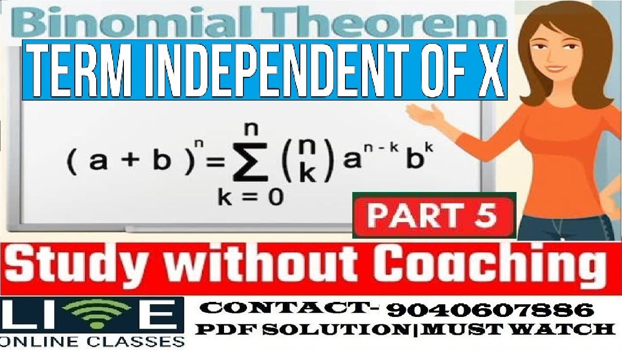 Term Independent Of X in odia|Binomial Theorem||+2|+3 1st year|Part-05 ...