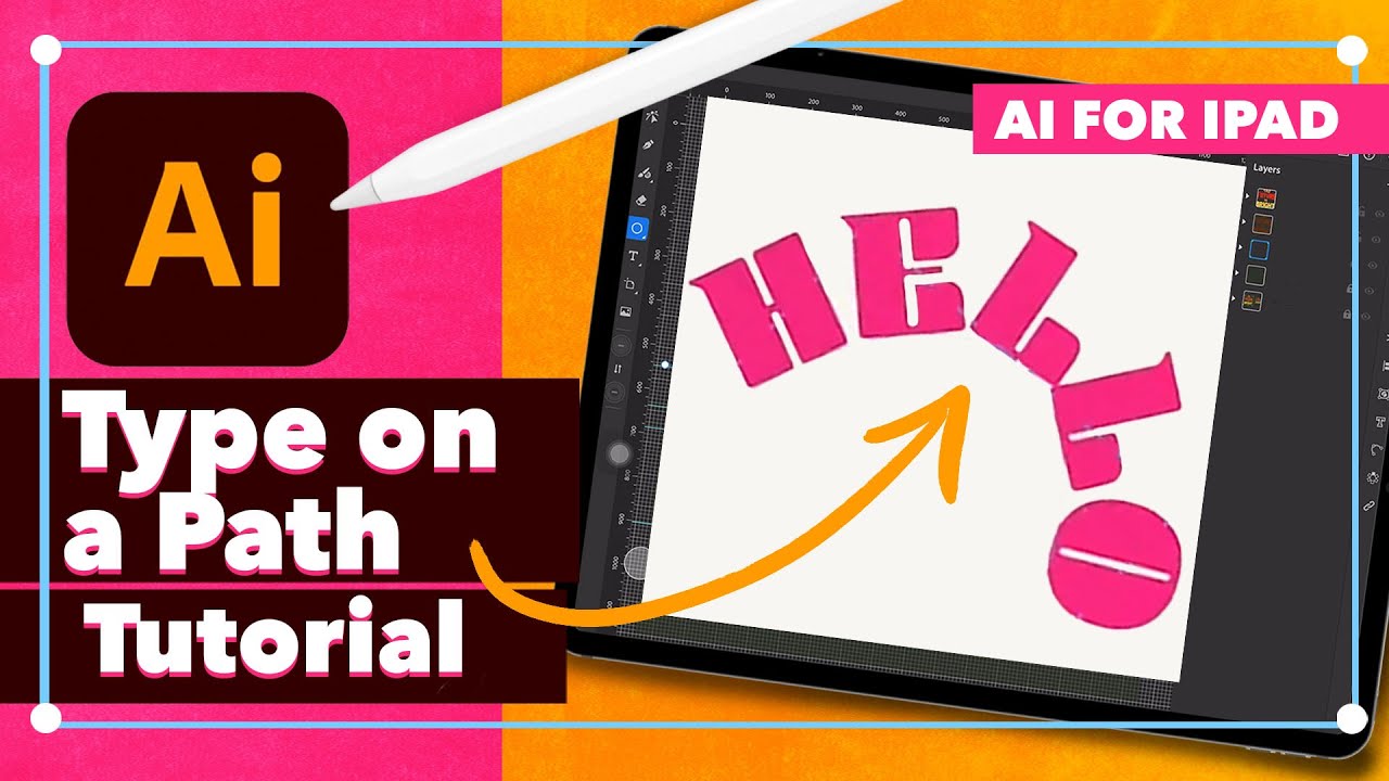 Type On A Path In Adobe Illustrator For IPad infographie type-on-a-path-in-adobe-illustrator-for-ipad-infographie