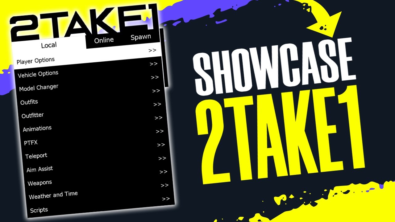 2TAKE1 MOD MENU SHOWCASE *LATEST* | GTA ONLINE - YouTube