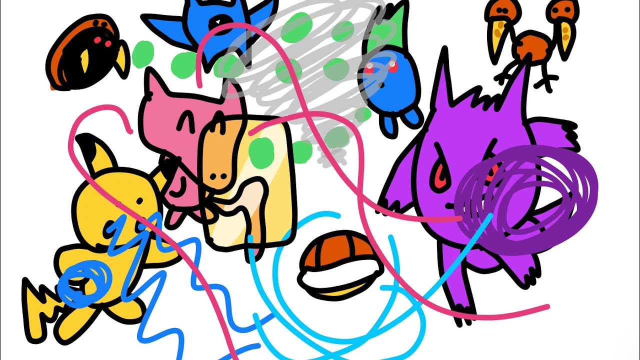 Epic Pokemon battle animation! 🐹⚡️🟣😈 - YouTube