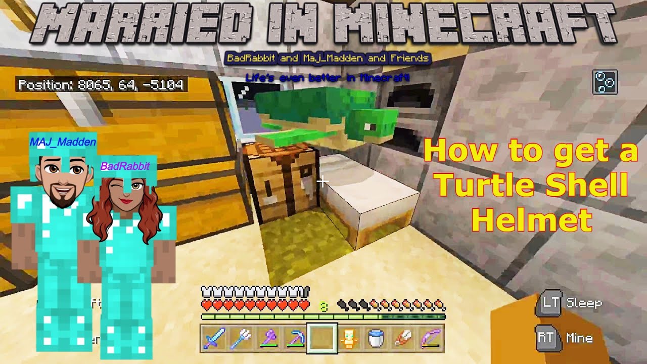 How to get a Turtle Helmet - Married in Minecraft - YouTube