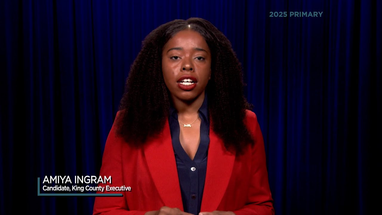 Amiya Ingram, candidate for King County Executive - Video Voters’ Guide 2025 Primary Election ...
