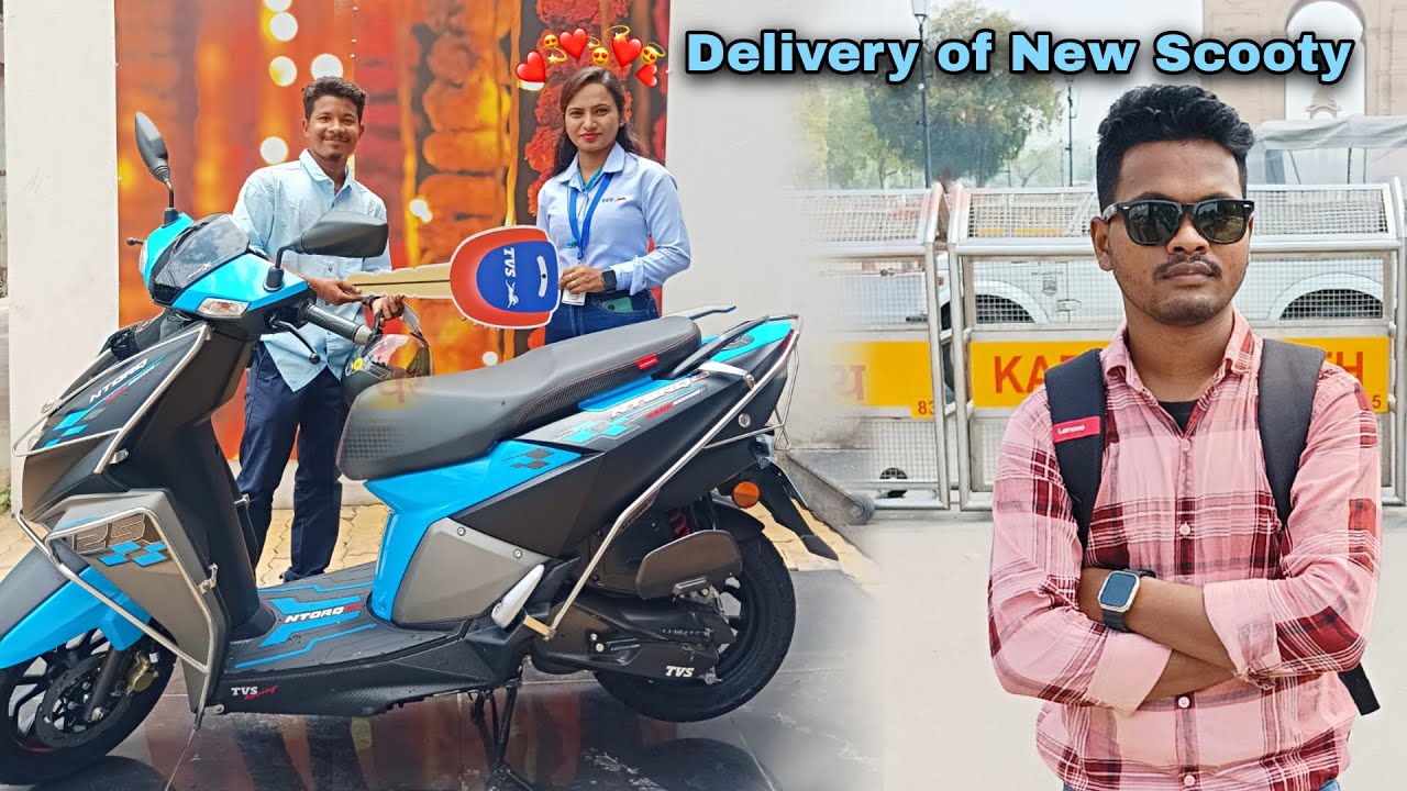 Finally Taking delivery of New Scooty | Ntorq 125 new Scooty | ntorq ...