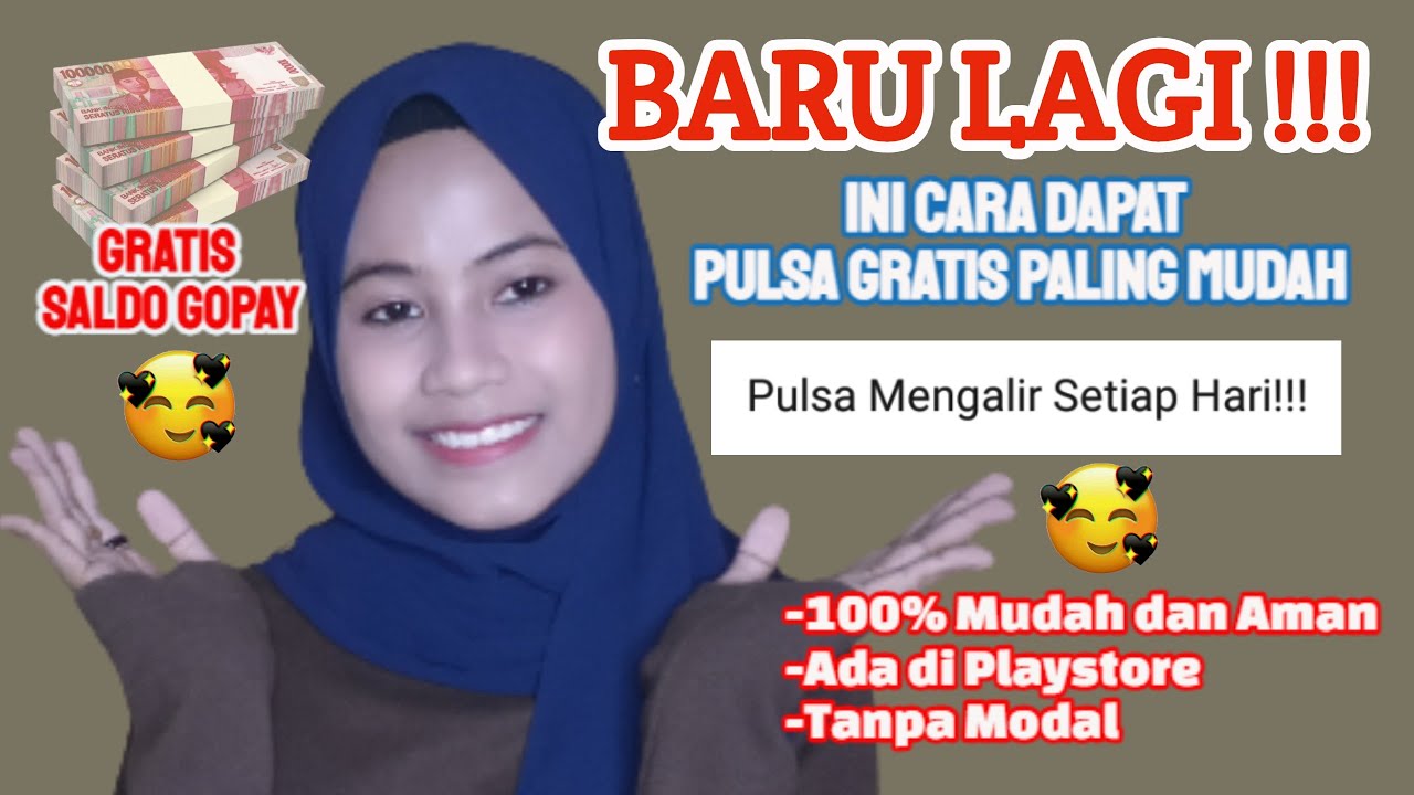 BARU LAGI! CARA PALING MUDAH MENDAPATKAN PULSA GRATIS, APLIKASI ...