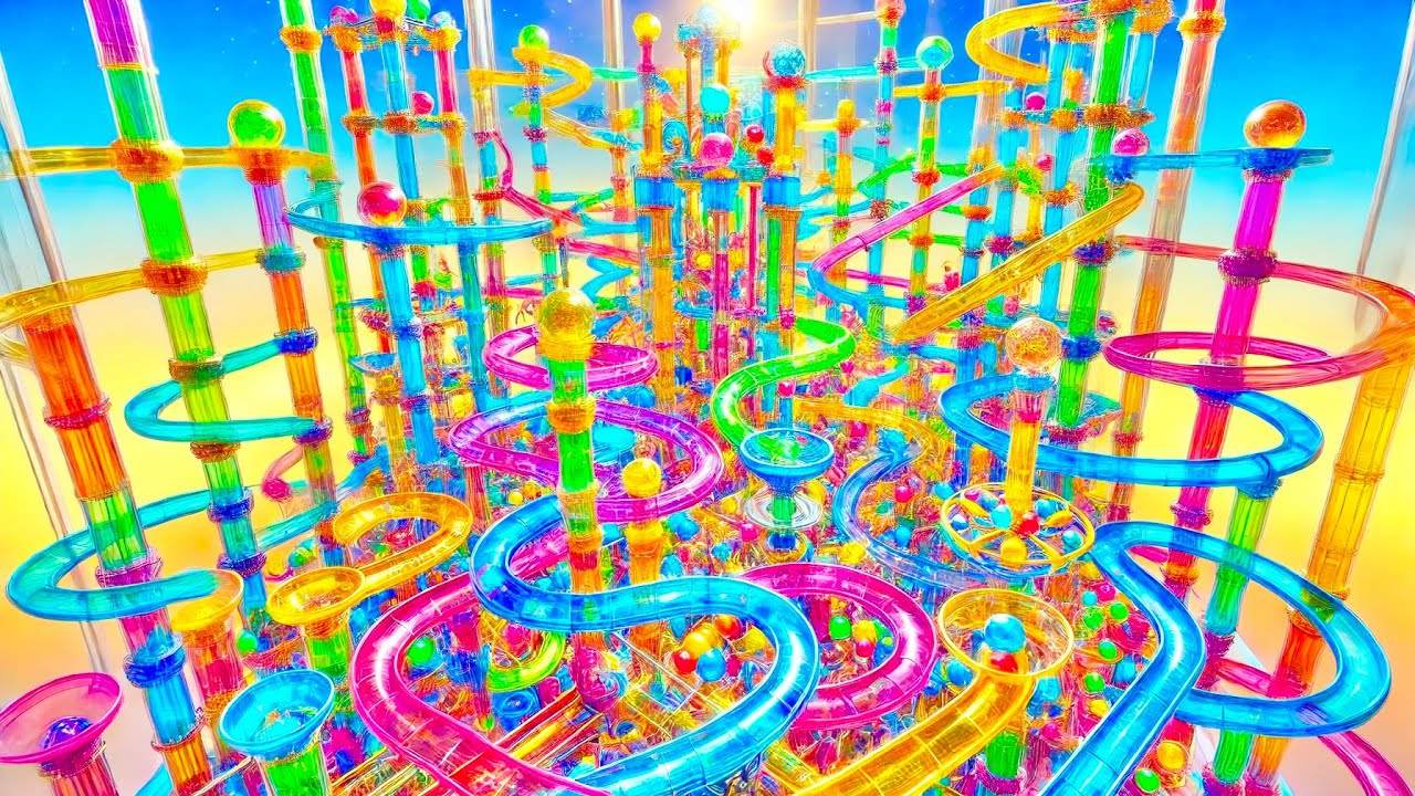 Marble Run 🌌🪐 “Cosmic Dreams 🛸 Marble’s Celestial Path Race ASMR - YouTube