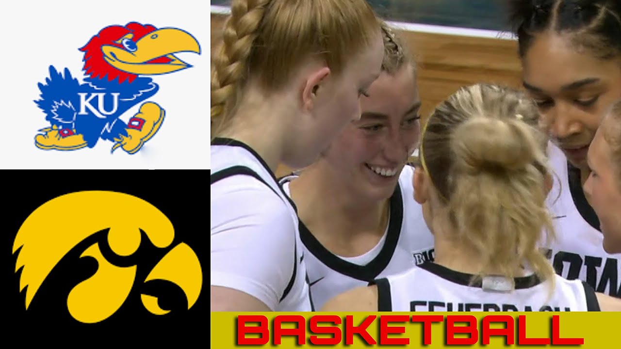 KANSAS vs IOWA Basketball Game Full Highlights 2024 - YouTube
