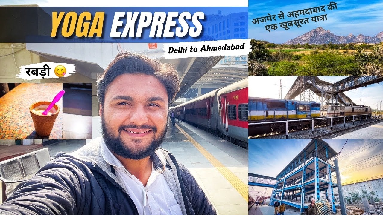 Delhi to Ahmedabad Yoga Express sleeper class journey - YouTube