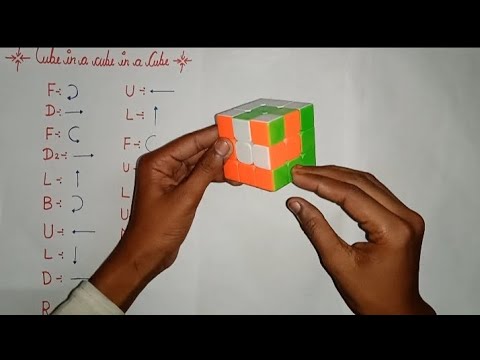 How to make Cube in a cube in a cube ||slow tutorial||rubik's cube pattern. - YouTube