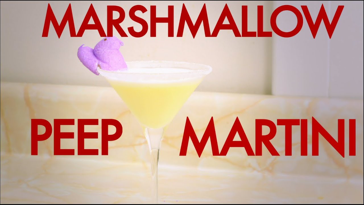 How To Make An Easter Marshmallow Peeps Martini-Drinks Made Easy - YouTube