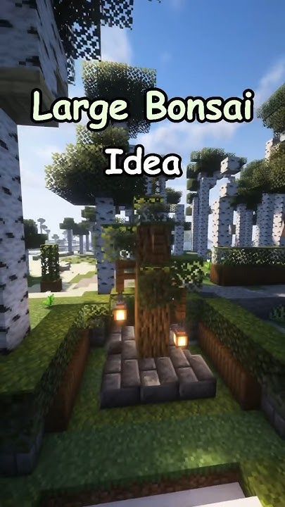 How to build a Bonsai in Minecraft Tutorial! #minecraft - YouTube