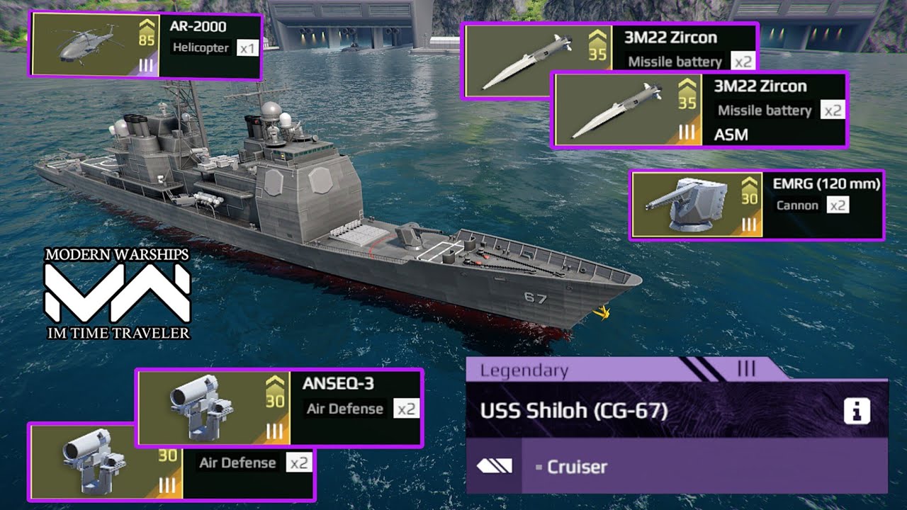 Rank Ship USS Shiloh With Hero Equipment😎 | Modern Warships - YouTube