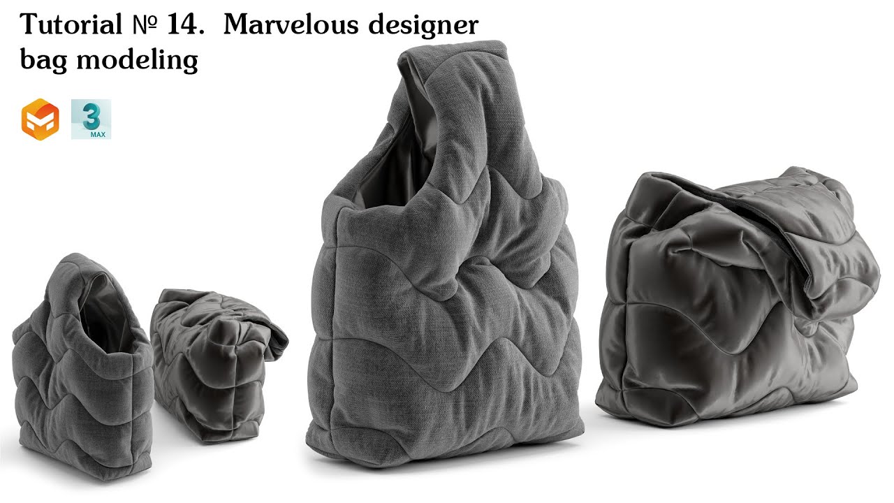 Tutorial № 14. Marvelous designer bag modeling - YouTube
