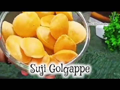 Easy to make Suji Golgappe recipe l Suji Fuchka | pani puri recipe # ...
