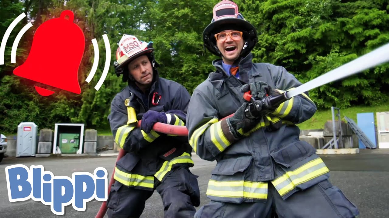 Blippi's Firefighter Firetruck Song | Kids Songs & Nursery Rhymes ...