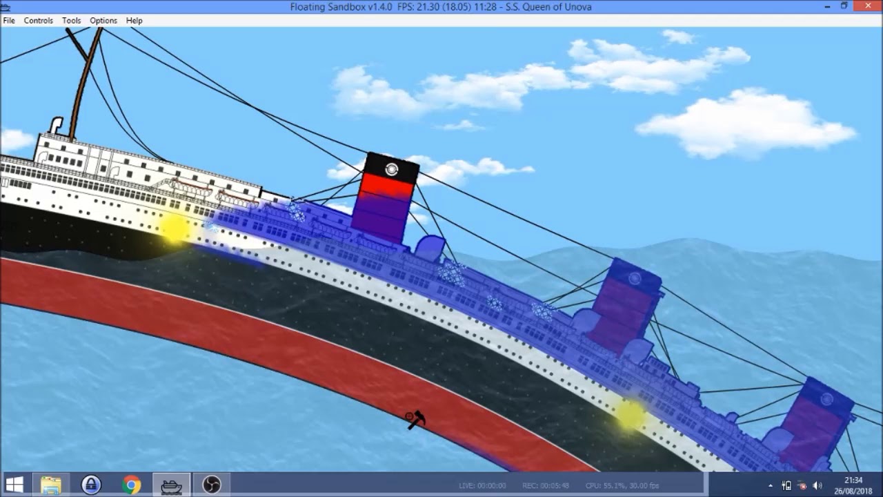 The Sinking of the SS Queen of Unova - YouTube