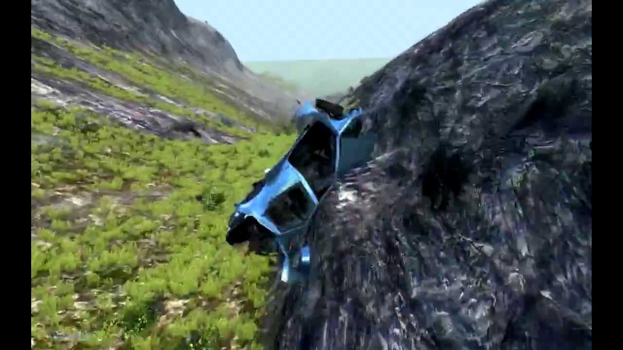 BeamNG DRIVE - The Cliff - YouTube