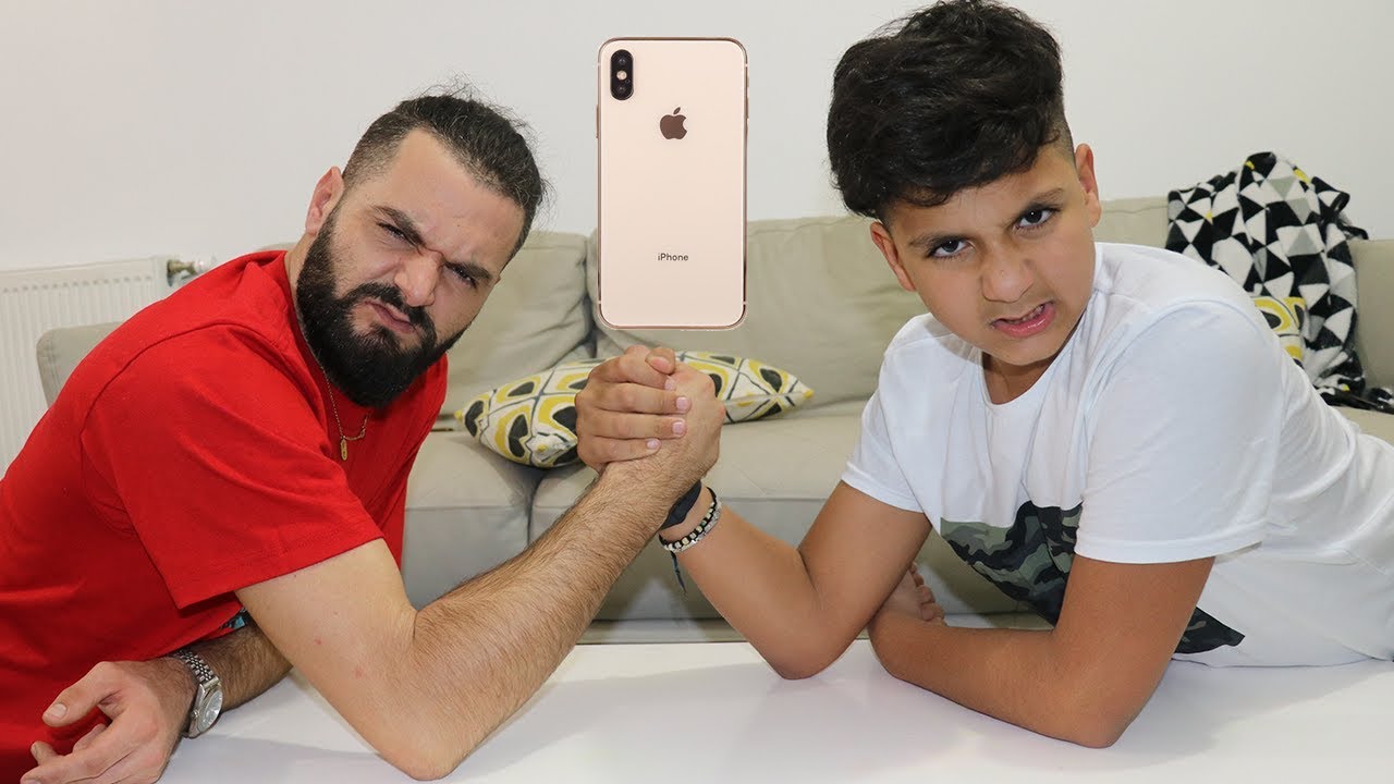 bras de fer challenge,si tu gagnes tu remporte un iPhone x ,adel et ...