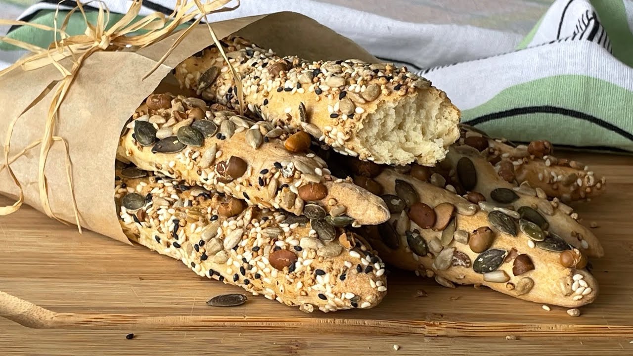 Homemade Crunchy Seed Pretzel Sticks | So Easy to make l Healthy Recipe ...