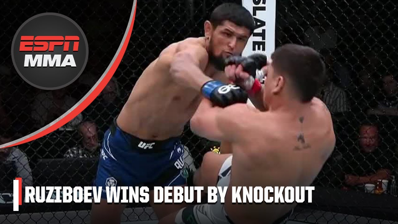 Nursulton Ruziboev wins UFC debut with 1st-round knockout at # ...