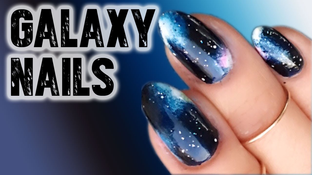 Galaxy Nails Tutorial - YouTube