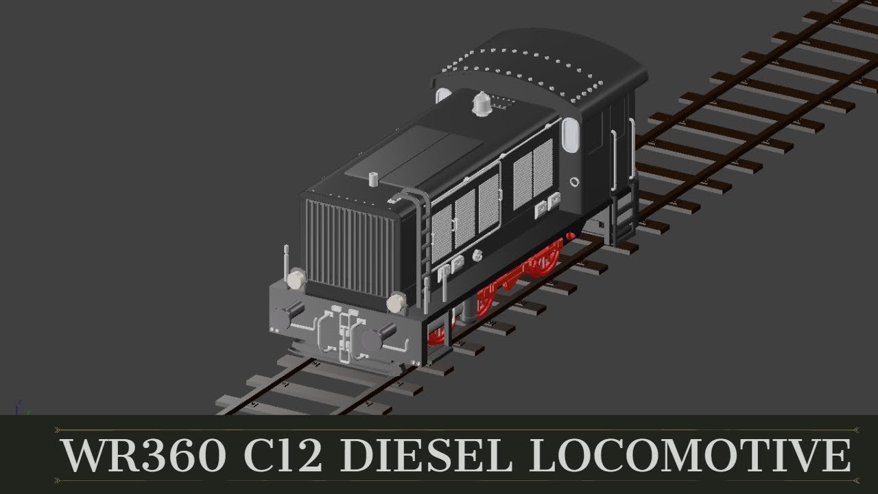 3D Modeling: Germany WR360 C12 Diesel Locomotive - Full Video ...