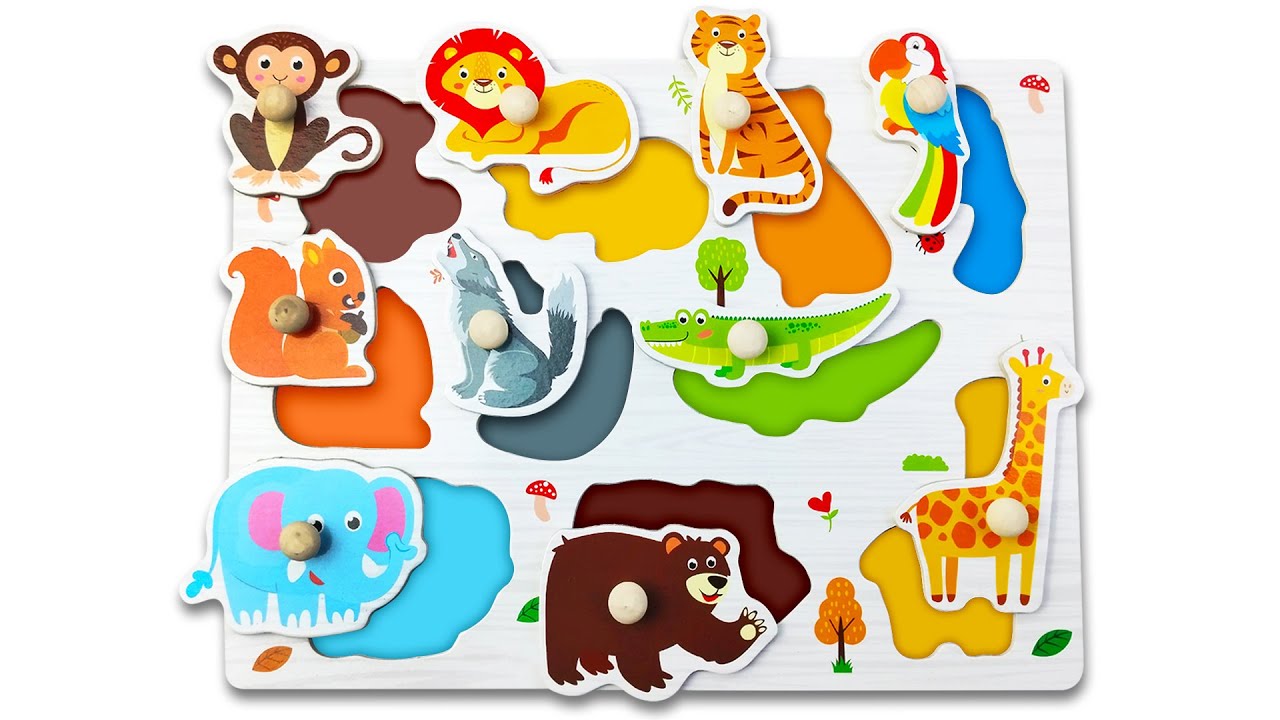 Fun Animals Puzzle | Animal Learning Activity Puzzle | Preschool ...
