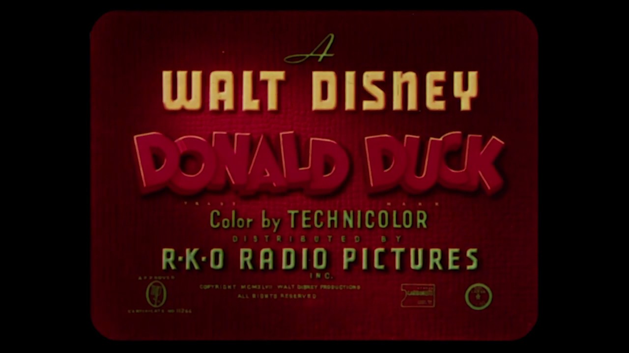 Donald Duck – Daddy Duck (1948) – original RKO titles - YouTube