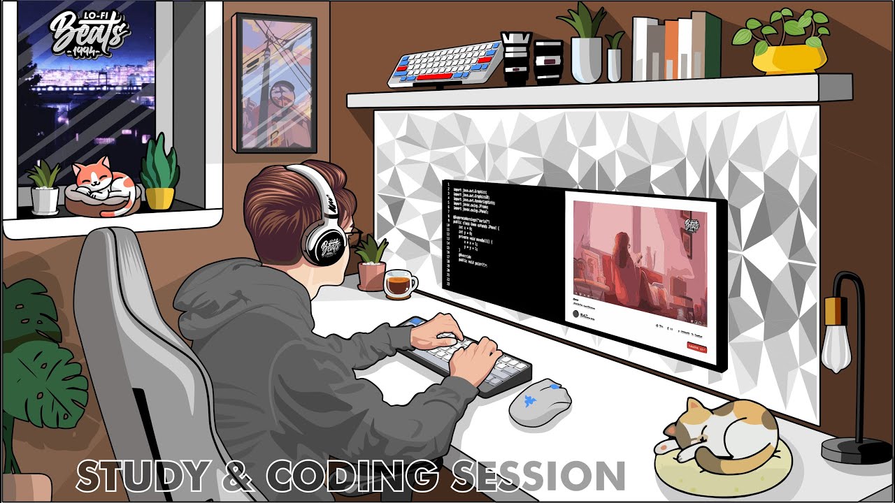 Study & Coding Session 📚 1 Hour Lofi Remix - [ Lofi hip hop/chill beats ...
