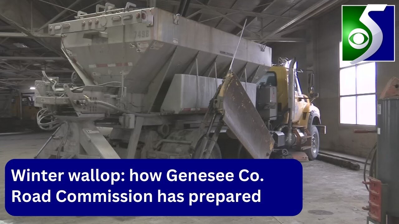 Genesee Co. Road Commission geared up for winter wallop - YouTube