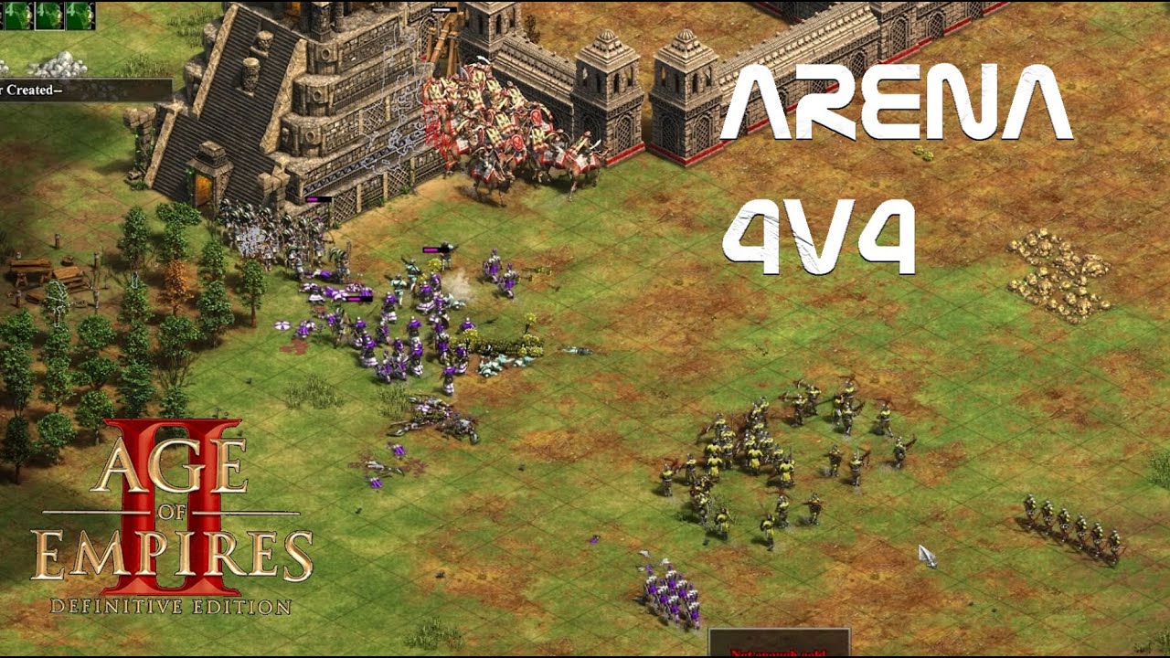 Fun Arena 4v4 Game - AoE 2 Definitive Edition - YouTube