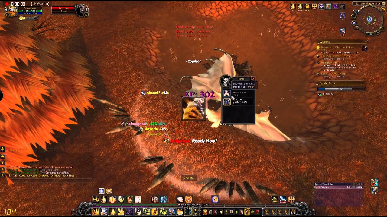 World of Warcraft Quest: Duskwing, Oh How I Hate Thee... - YouTube