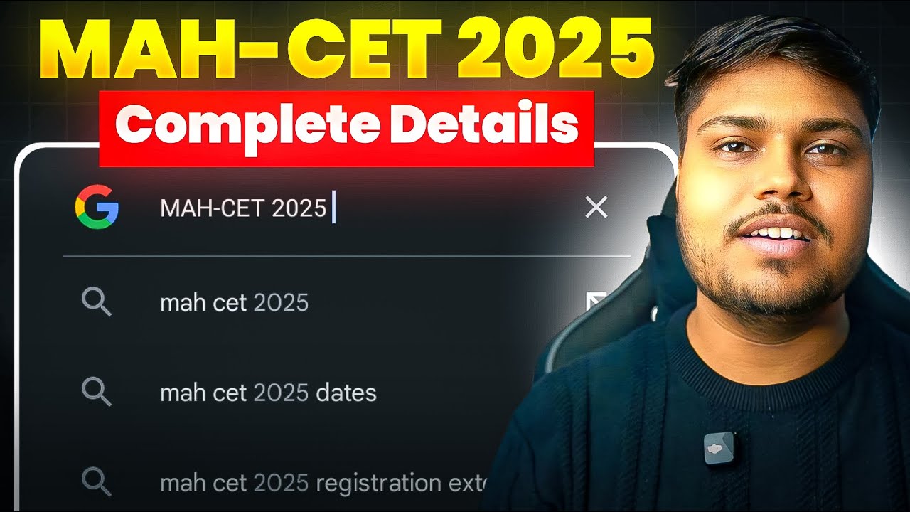 MAH-CET MCA 2025 Complete Details - YouTube