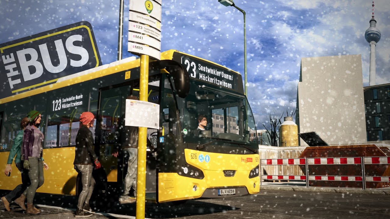 THE BUS VDL Citea (Release Heute!) im Schnee auf der langen Linie 123 🚌 ...