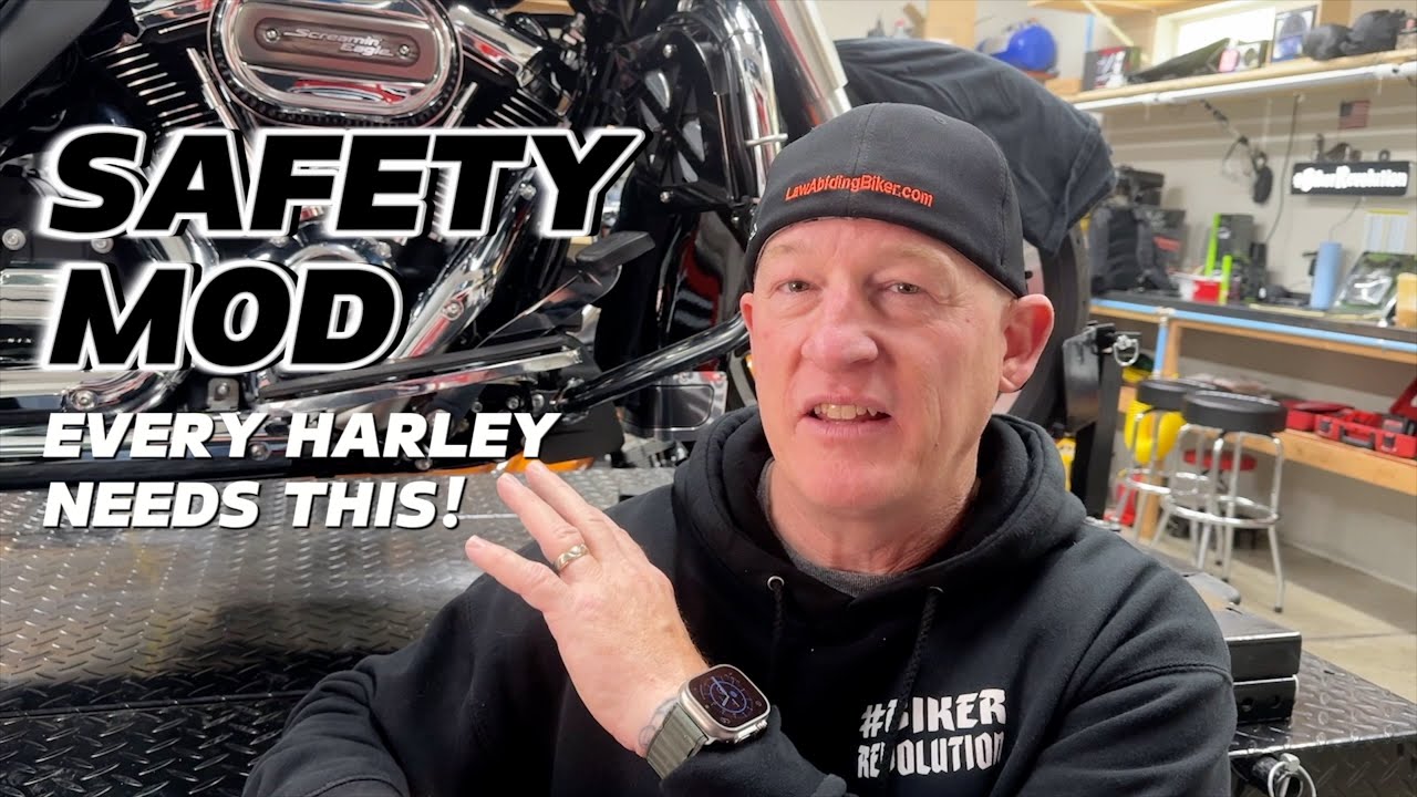 The FIRST SAFETY MOD I do to ALL Harley's! - YouTube