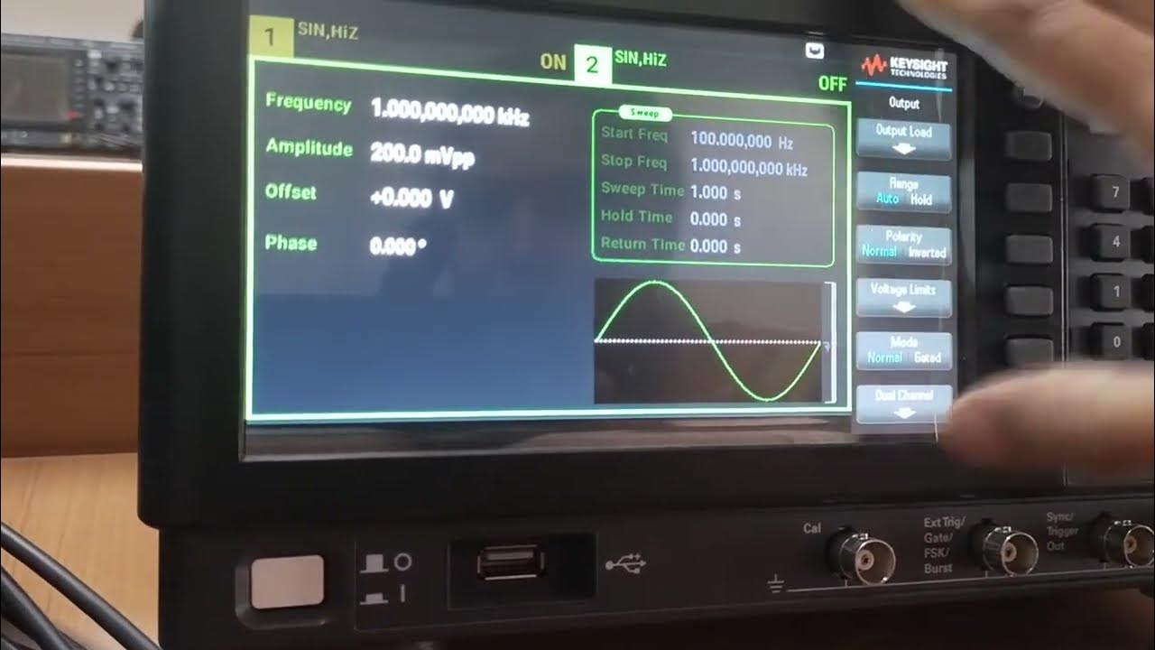 Keysight Waveform Generator and DSO Explanation for AM experiment ...