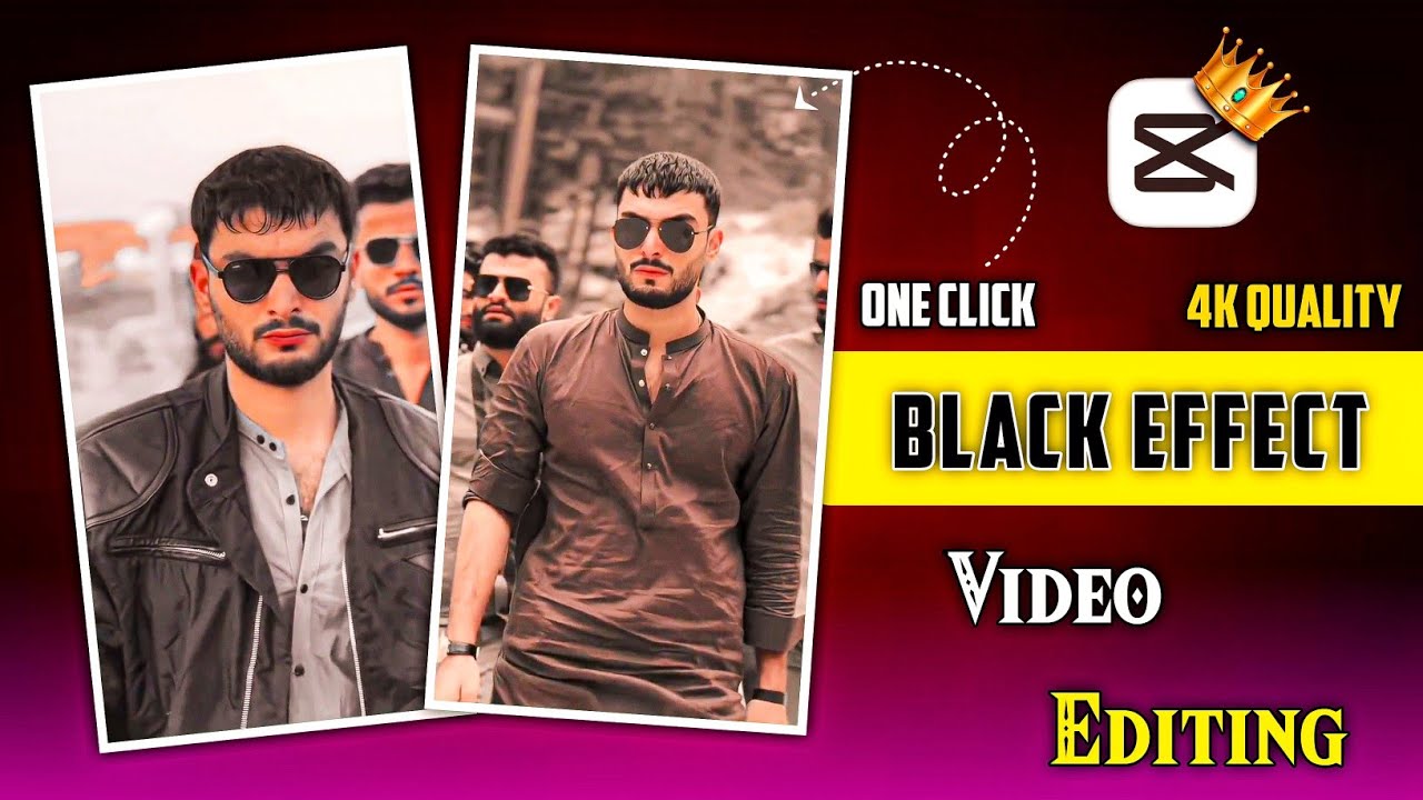 How to Make Black Effect Video Editing in Capcut | Raja Umar 786 Black ...