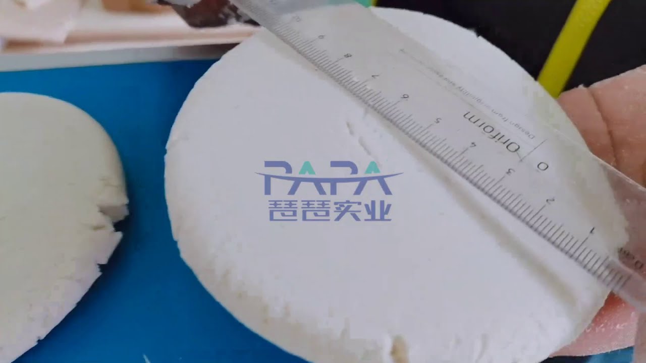 Small automatic customized arepa making machine - YouTube