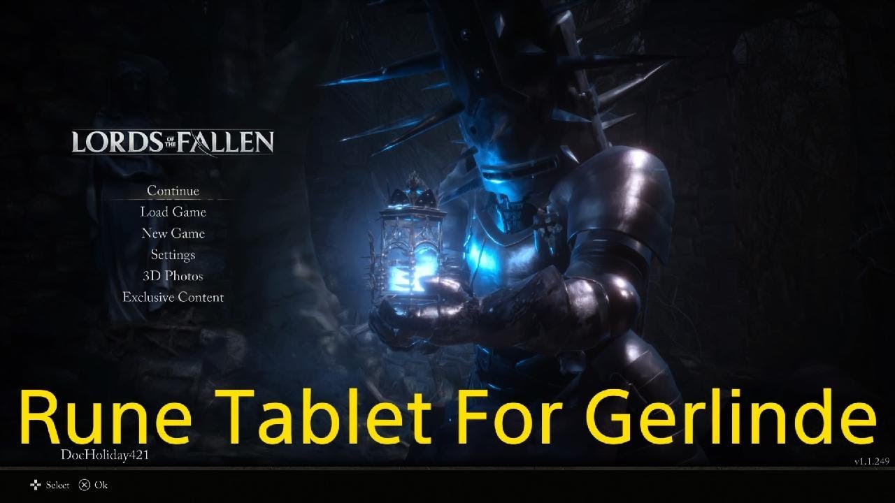 Lords of the Fallen - What happens if you give Gerlinde the Rune Tablet ...