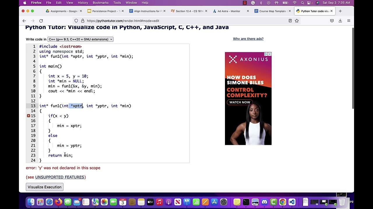 returning pointers - YouTube