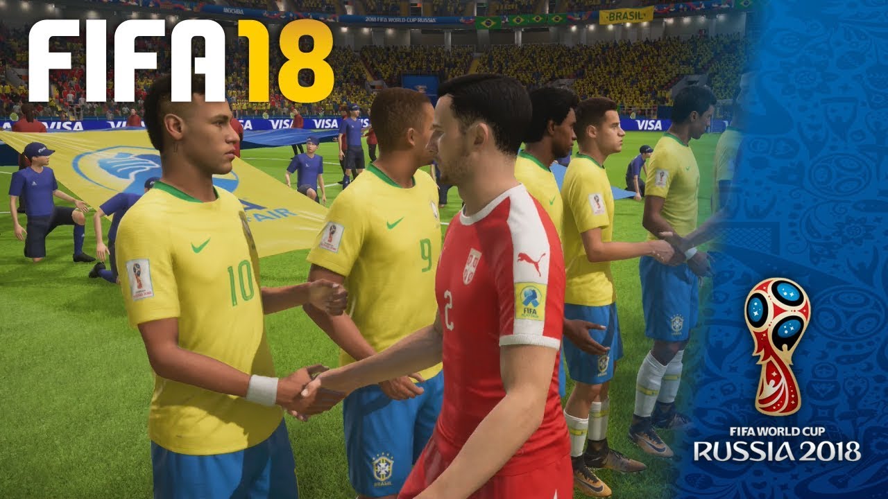 FIFA 18 World Cup Russia 2018 DLC - BRASIL X SERVIA [FASE DE GRUPOS] #3 ...
