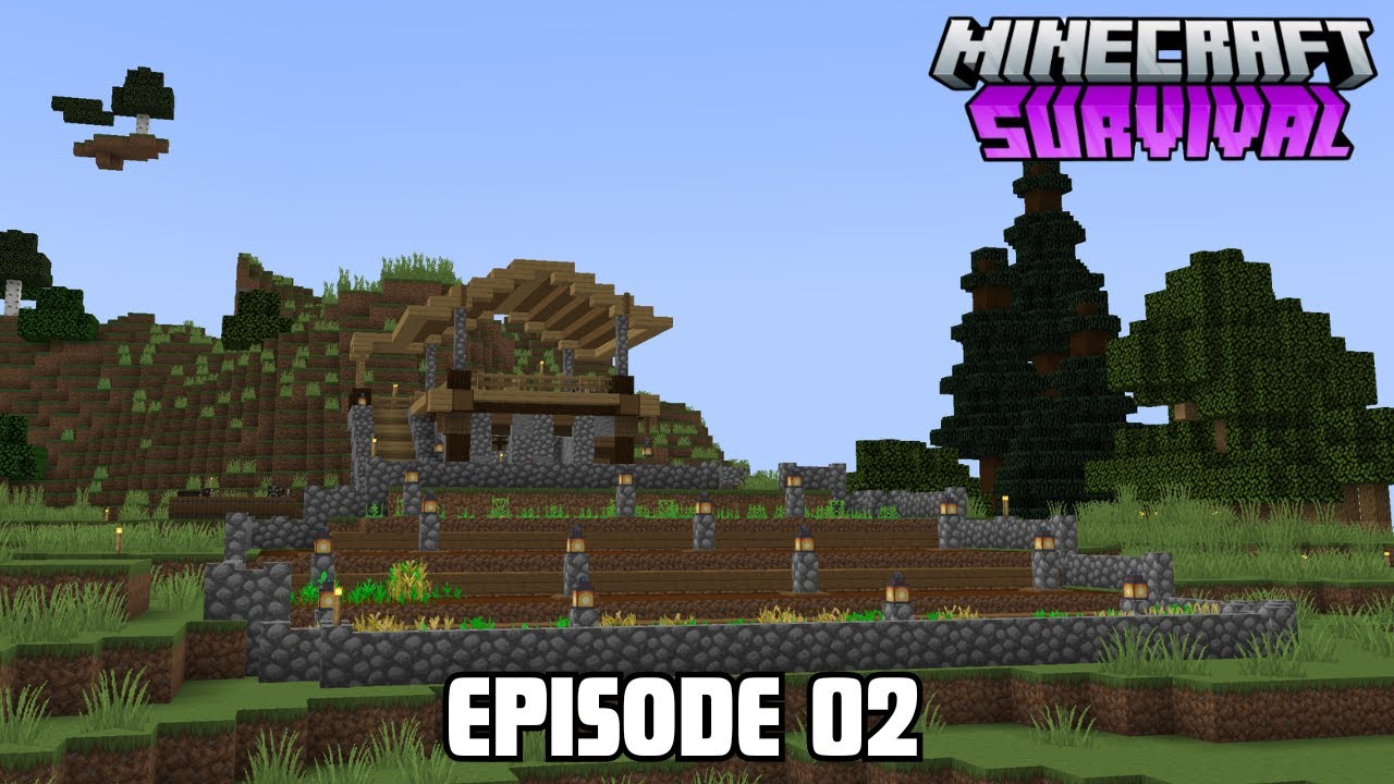 Membuat Ladang Dan Kandang Sapi (Minecraft Survival) Episode 02 - YouTube