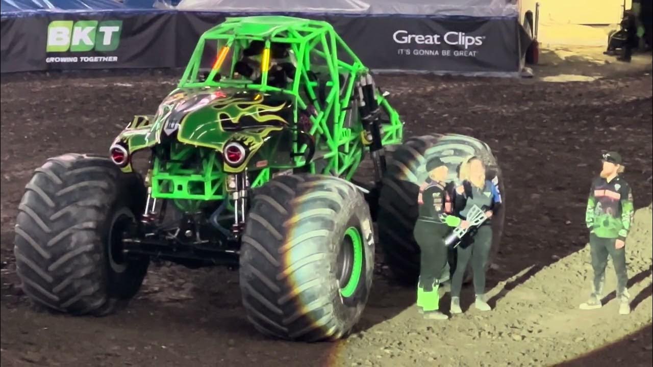 Monster Jam 2023 Total Mortgage Arena Grave Digger Krysten Anderson - YouTube