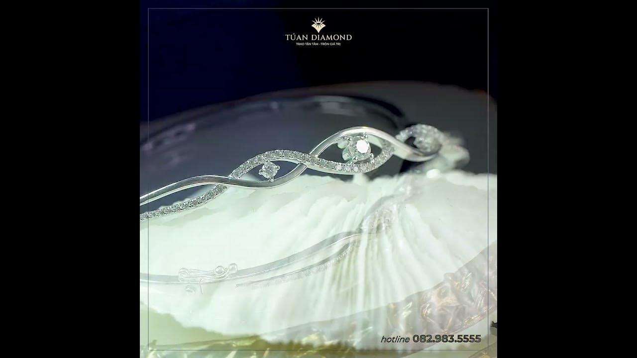 Lắc Tay Kim Cương Thiên Nhiên Cao Cấp TAJ LT1171#TuAnDiamond| TÚ AN DIAMOND - YouTube