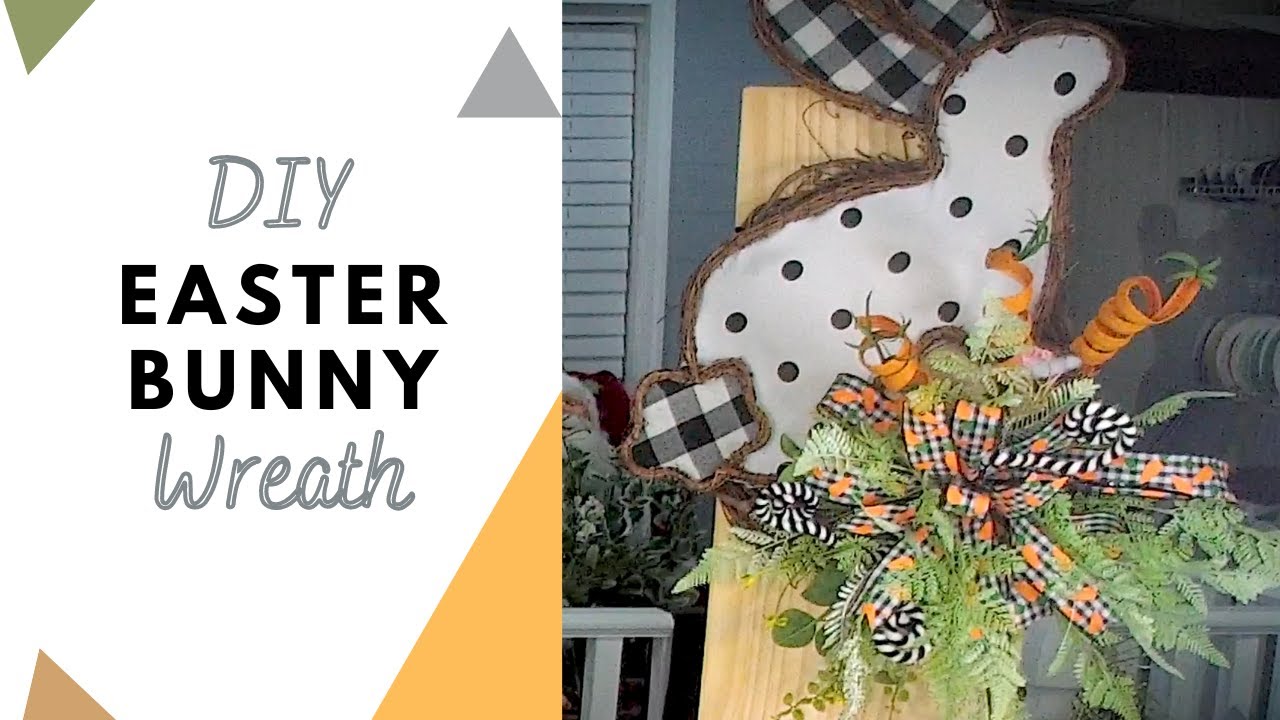 Bunny Grapevine Wreath Tutorial - YouTube