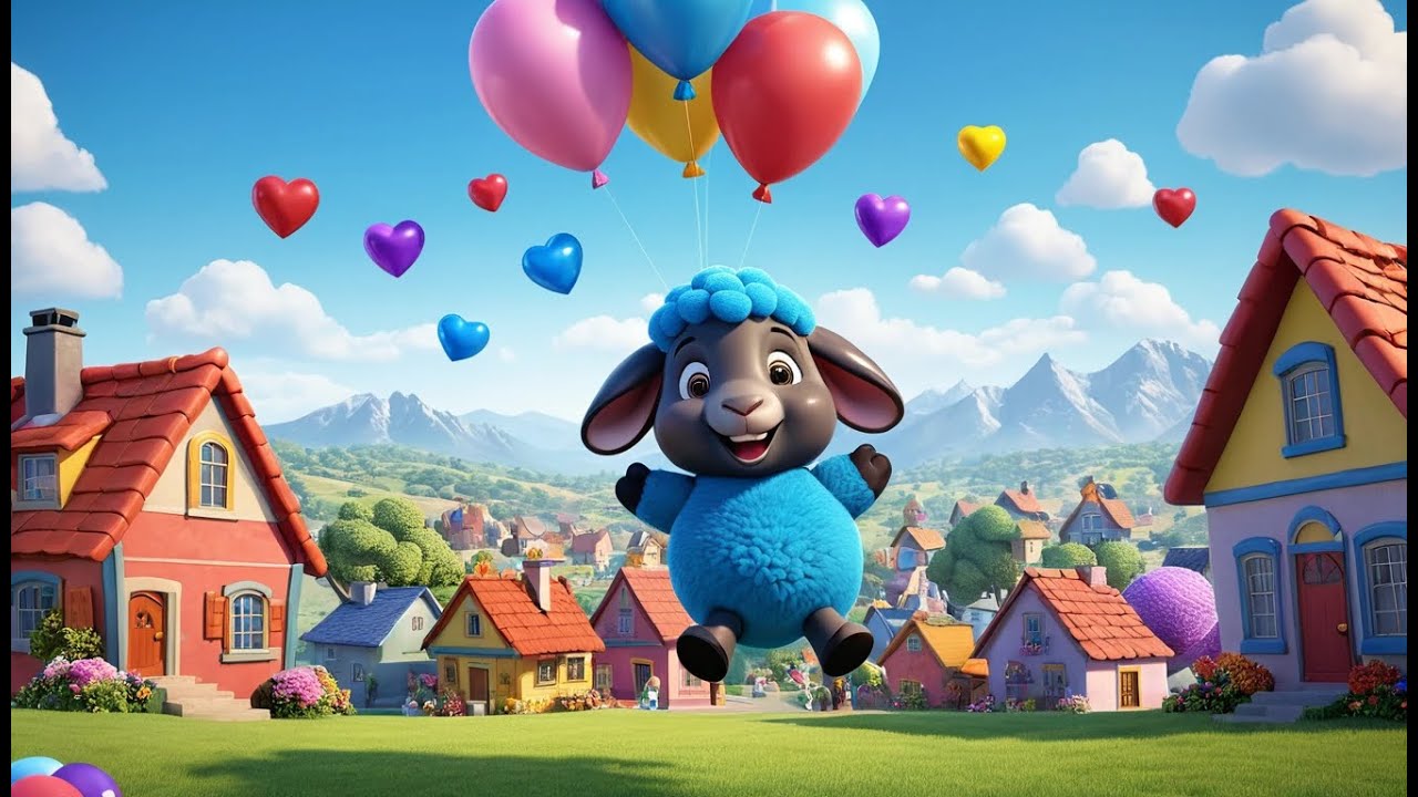 Baa Baa Blue Sheep’s Balloon Ride | Fun Balloon Adventure for Kids ...