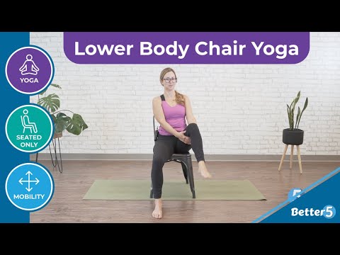 Lower Body Chair Yoga Day 1 - YouTube