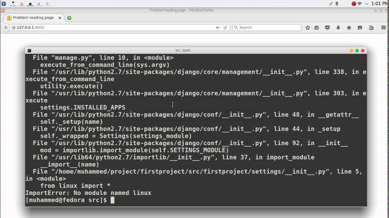 142 Python Web Django settings debug & production mode بيئة المطور وبيئة المنتج - YouTube
