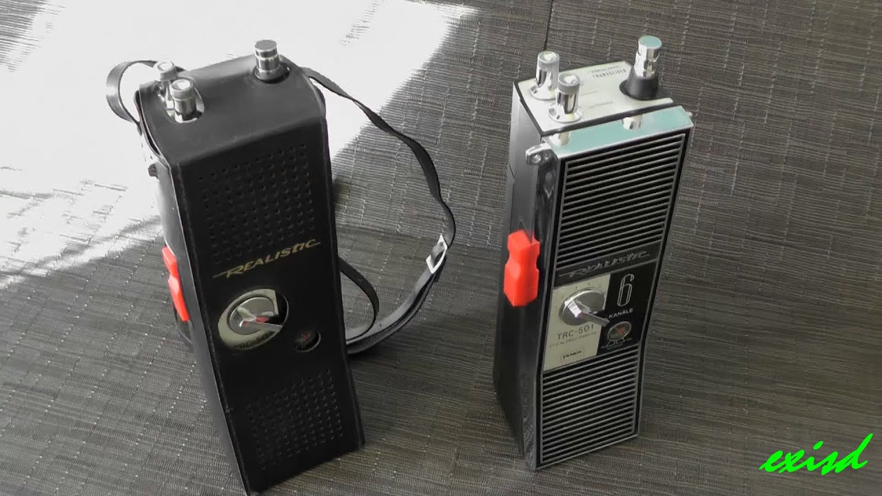 Realistic TRC-501 cb radio 1982 walki talke - YouTube