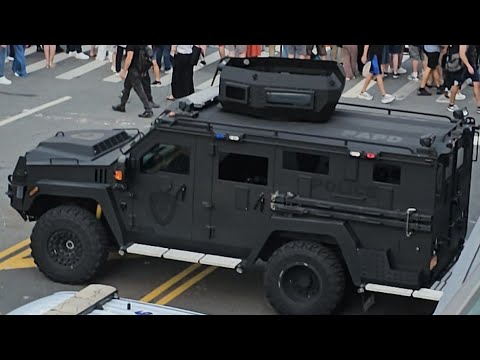 PAPD Lenco Bearcat seen At The 9/11 Memorial In Lower Manhattan, New ...